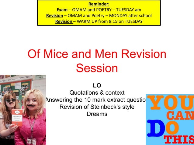 OF MICE & MEN AND POETRY REVISION | PDF | Genres