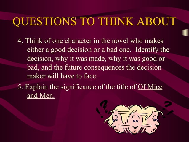 Of Mice And Men Powerpoint | PPT | Celebrity Relationships | Pop Culture