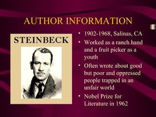 Of Mice And Men Powerpoint | PPT