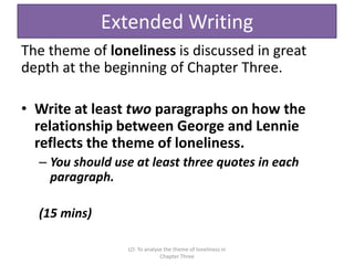 Of Mice and Men - Literature Exam | PPTX