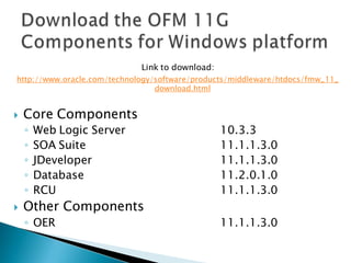 OFM SOA Suite 11g - Quick Start Guide | PDF | Programming Languages | Computing