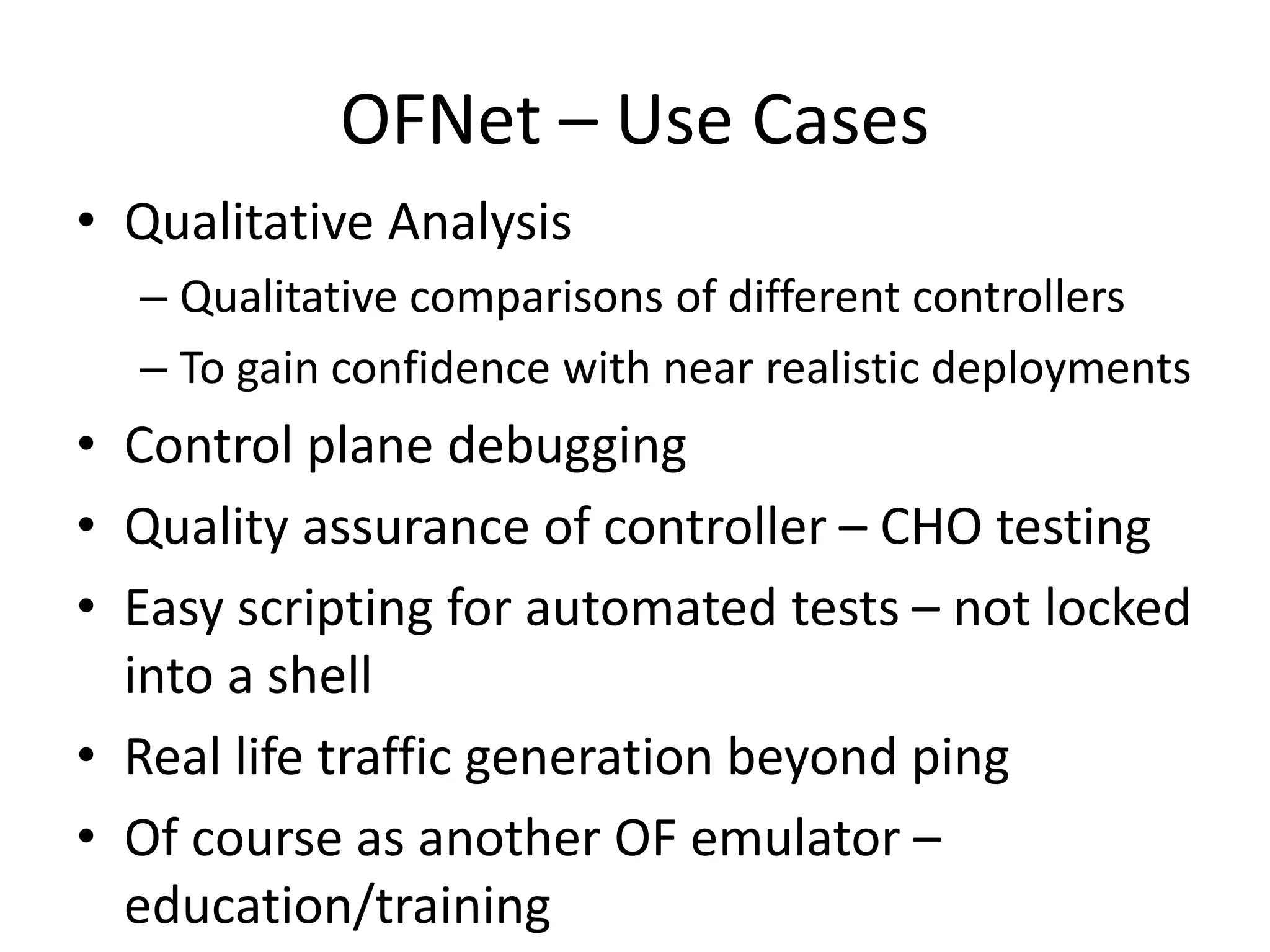 Ofnet:SDN Controller Testing Framework | PPT
