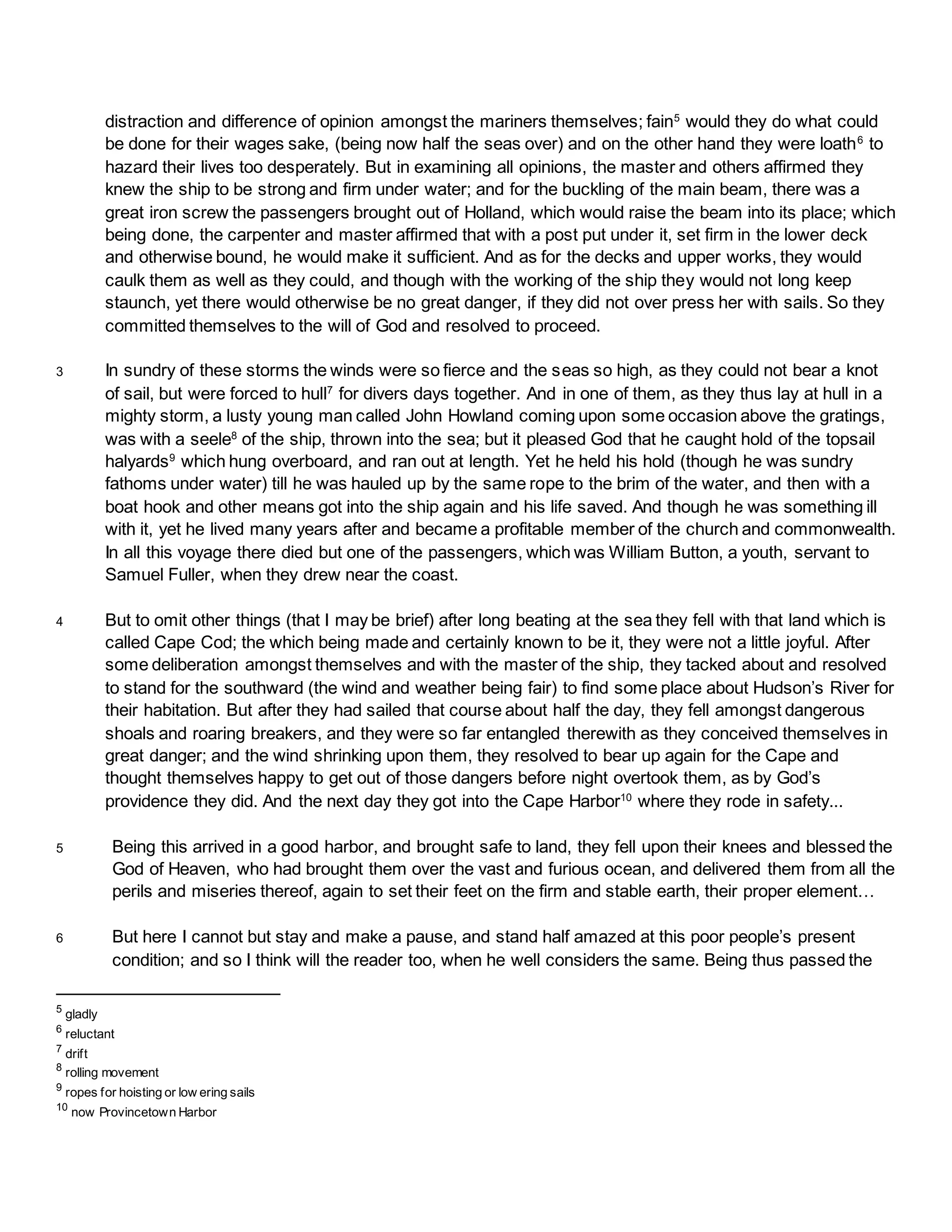 Of plymouth plantation excerpt | DOCX