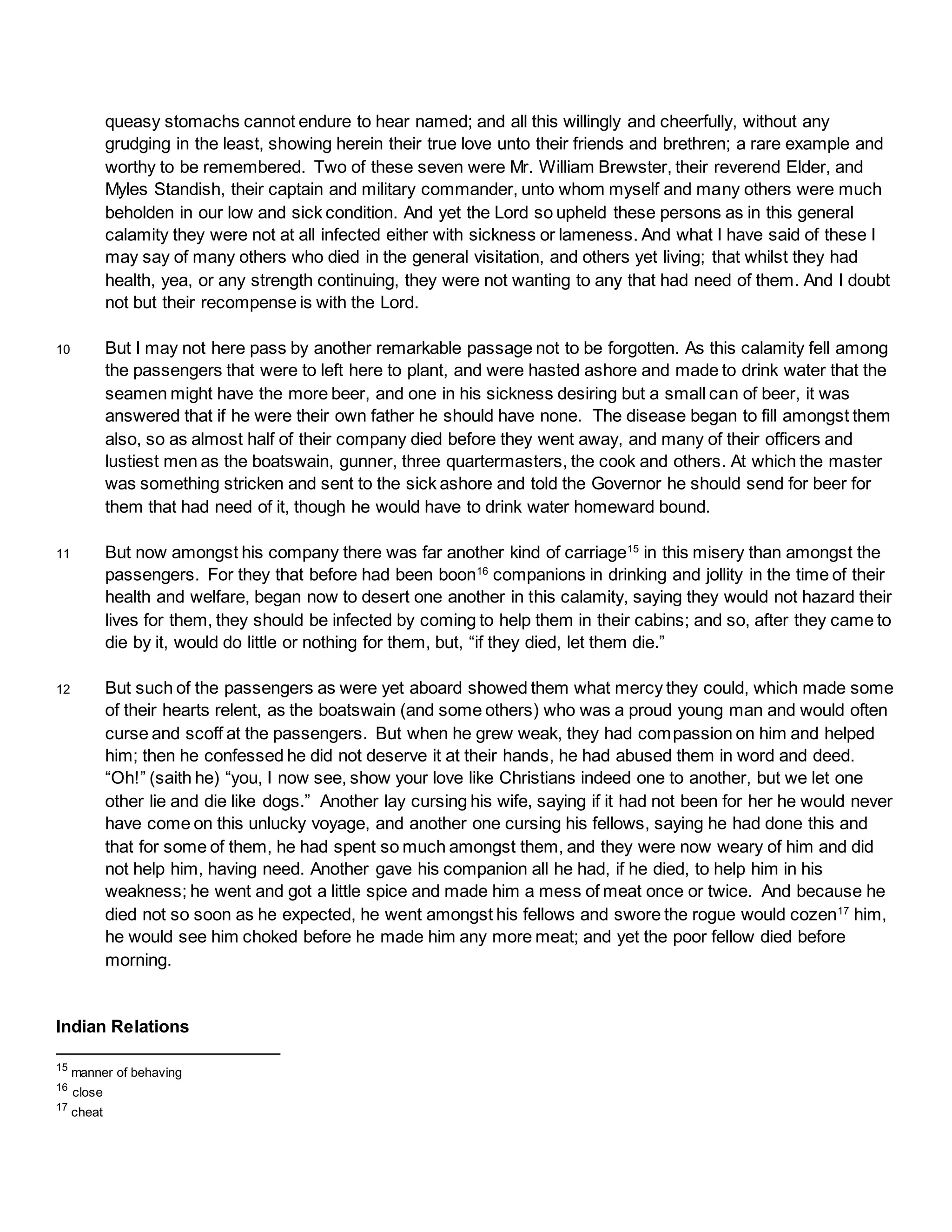 Of plymouth plantation excerpt | DOCX
