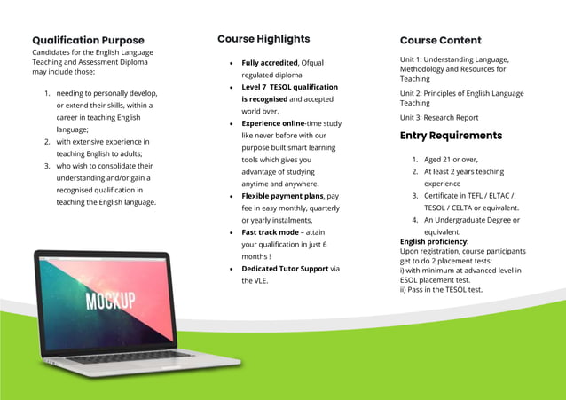 Ofqual Regulated Level 7 TESOL | PDF | Education