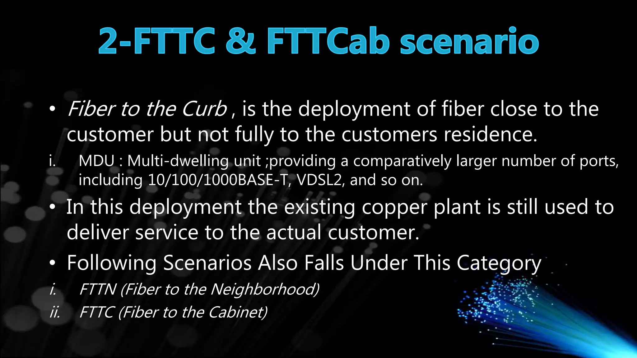 Basics of Optical Network Architecture, PON & GPON | PPTX