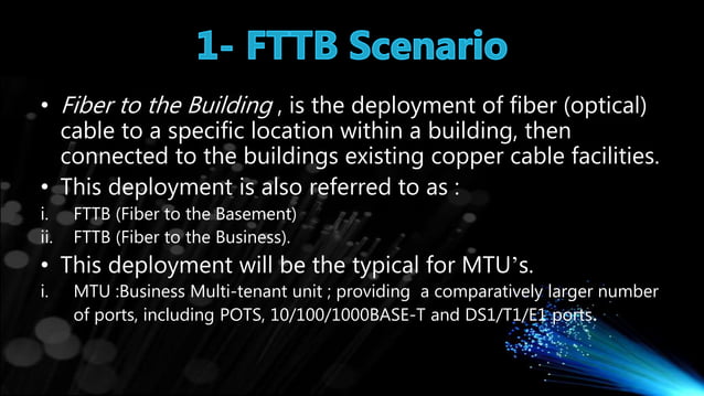 Basics of Optical Network Architecture, PON & GPON | PPTX