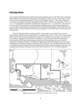 Ontario Geological Survey (OGS) Open File 6251 Elliot Lake -Sault Ste ...