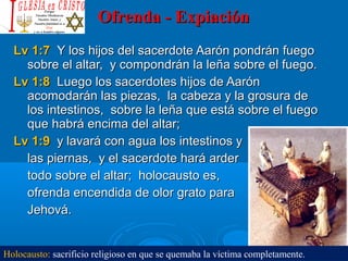Ofrenda expiación | PPT