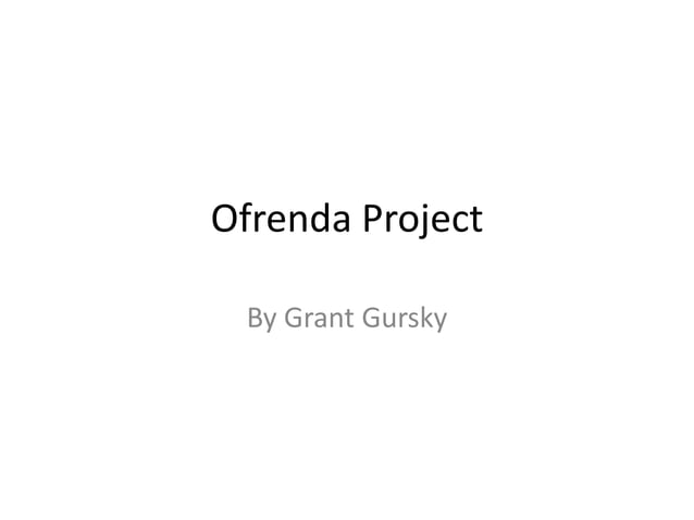 Ofrenda project | PPTX