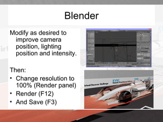 openFoam Visualisation Rendering Using Blender | PPT