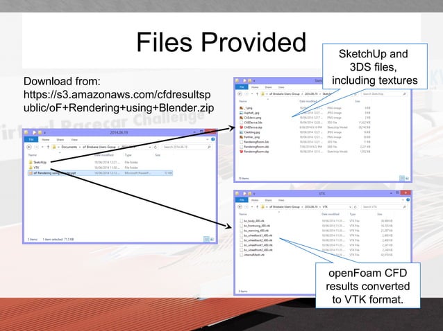 openFoam Visualisation Rendering Using Blender | PPT | 3-D Graphics | Computer Software and ...