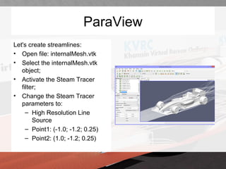 openFoam Visualisation Rendering Using Blender | PPT