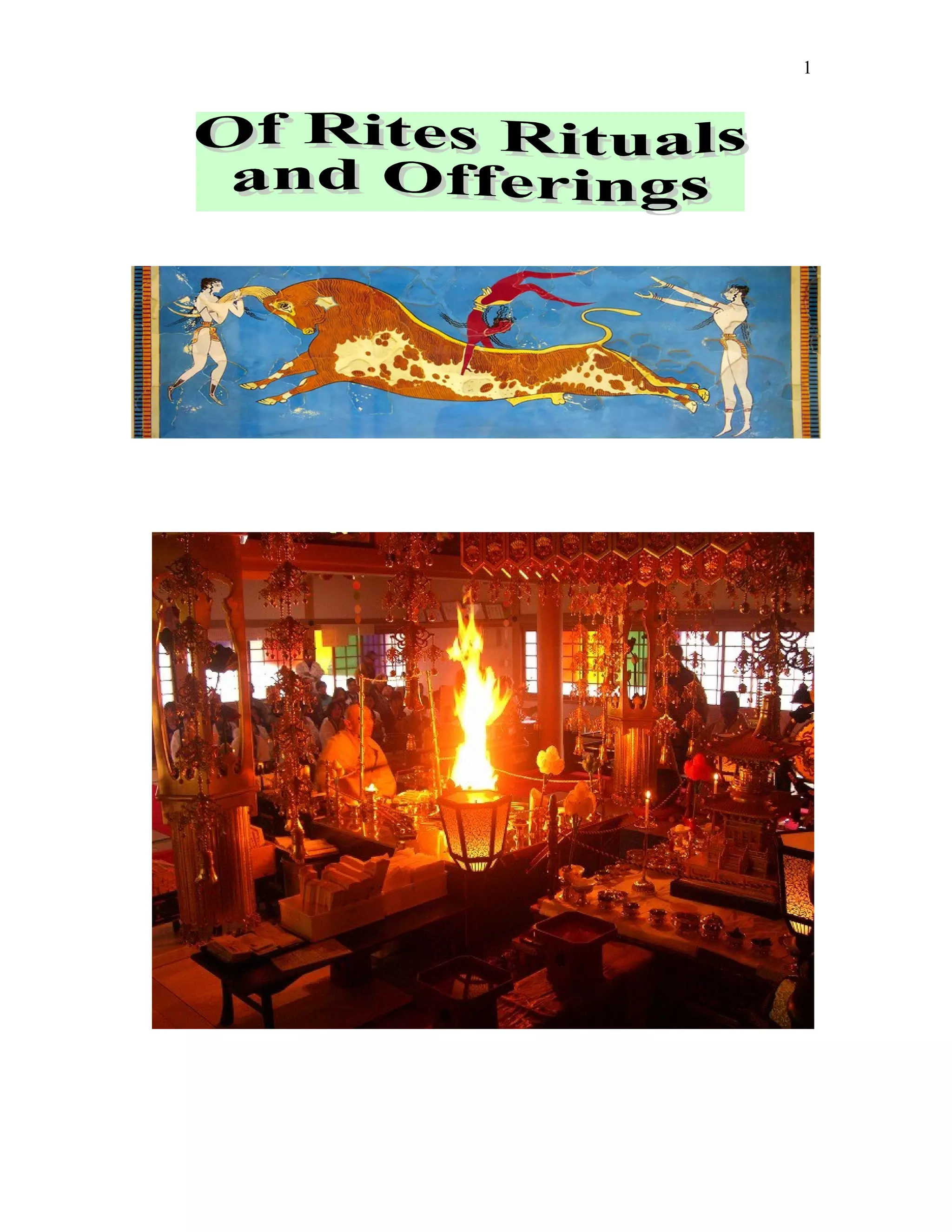 Of Rites, Rituals and Offerings | DOC