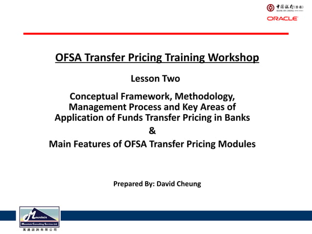 OFSA TP Training Lession 2 On Funds Transfer Pricing Conceptual ...