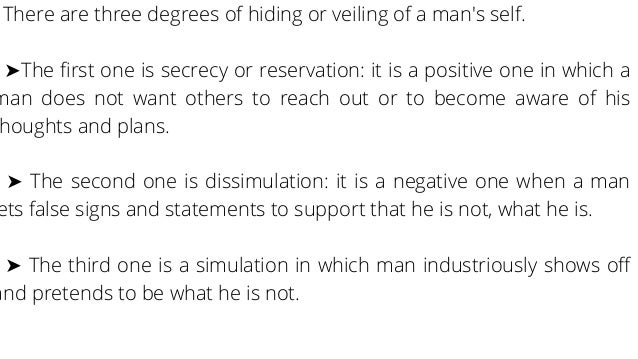 of simulation and dissimulation's advatages and disadvantages | PDF