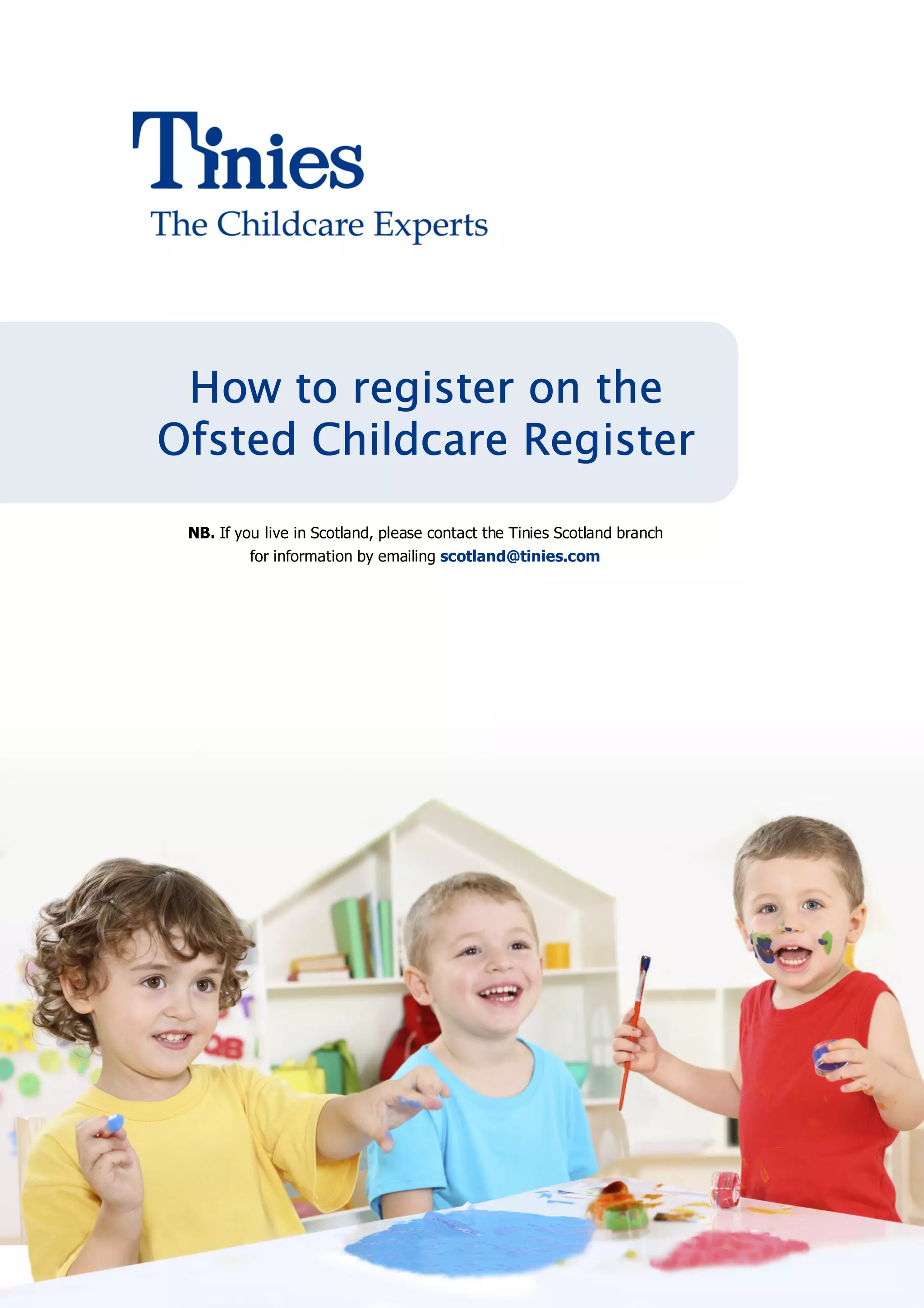 [Tinies] Register a childcare | PDF | Daycare and Pre-School | Parenting