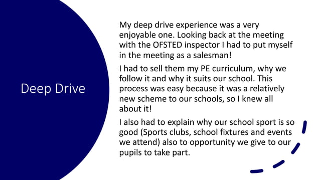 OFSTED Deep Dive | PPT