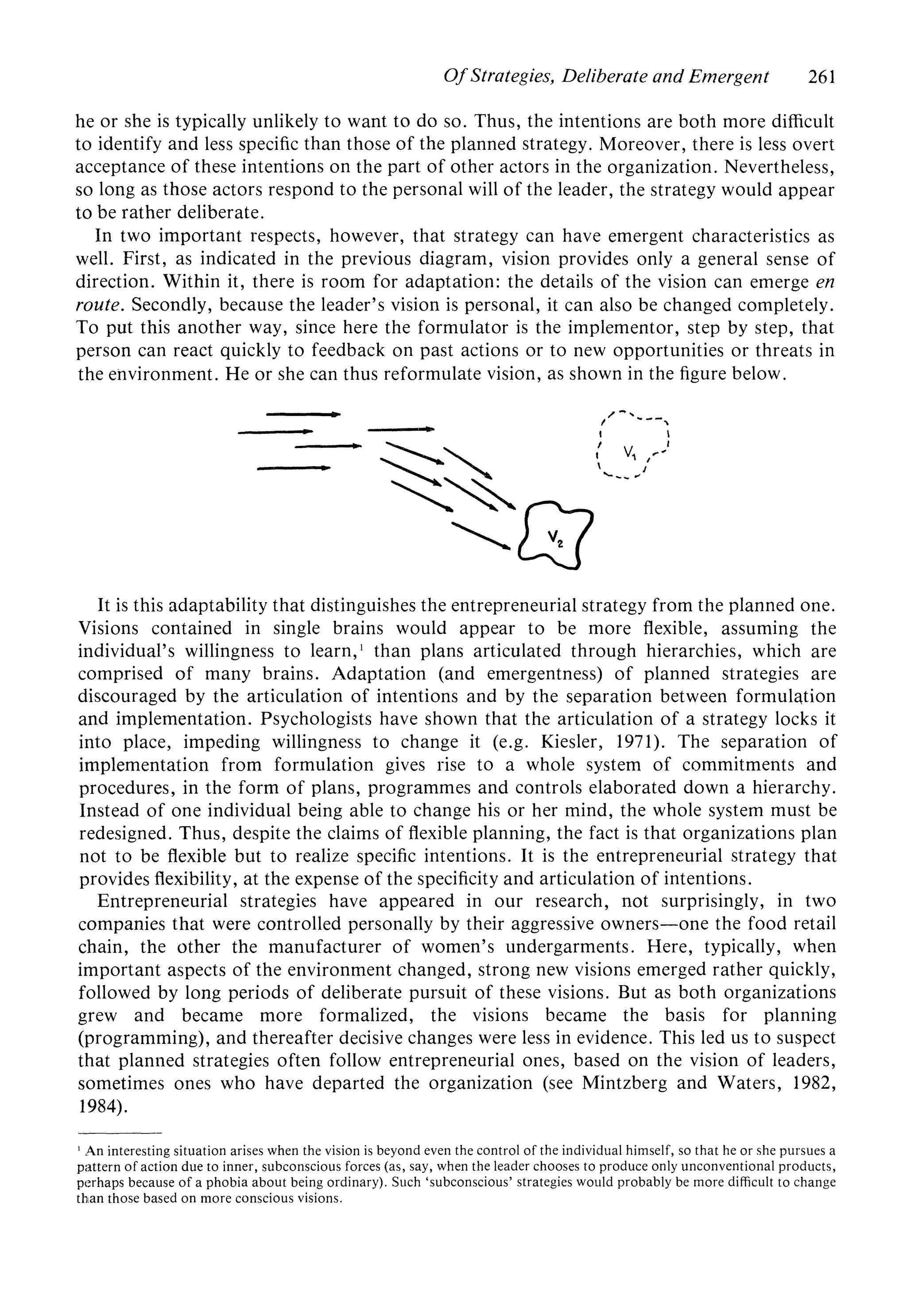Of strategies deliberate and emergent - Henry Mintzberg | PDF