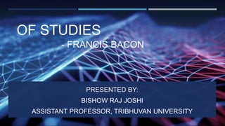 Of studies by Francis Bacon | PPTX
