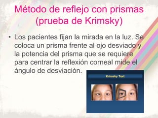 Oftalmo diagnostico estrabismo | PPTX