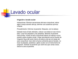 Sesion oftalmologia enfermeria | PPT
