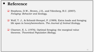 Optimal Foraging Theory (OFT) | PDF