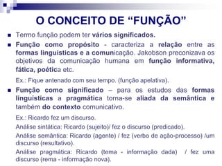 O funcionalismo linguistico | PPTX