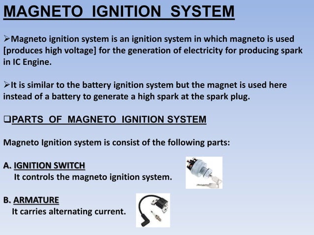Working of magneto_ignition_system | PPTX | Automotive