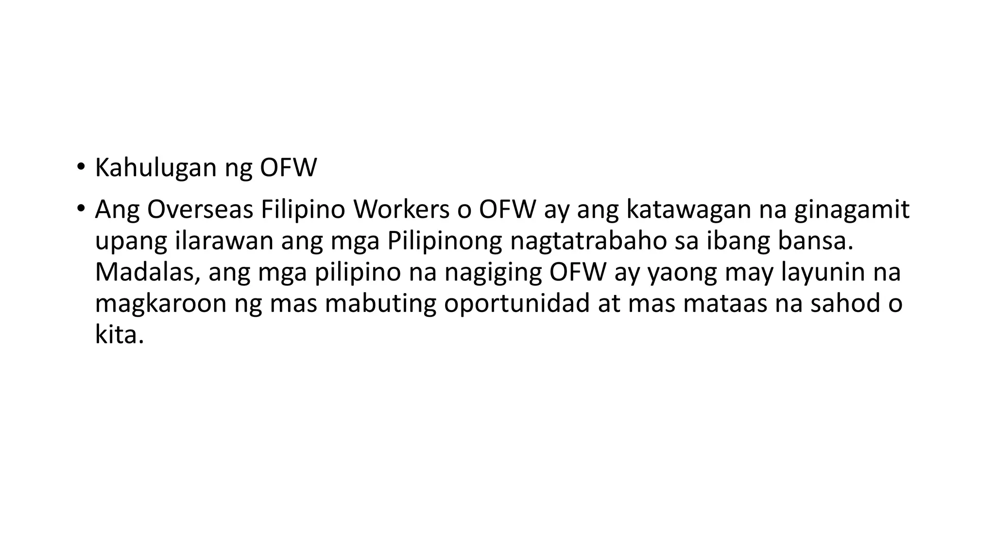OFW Bilang Manipestasyon ng Globalisasyon.pptx