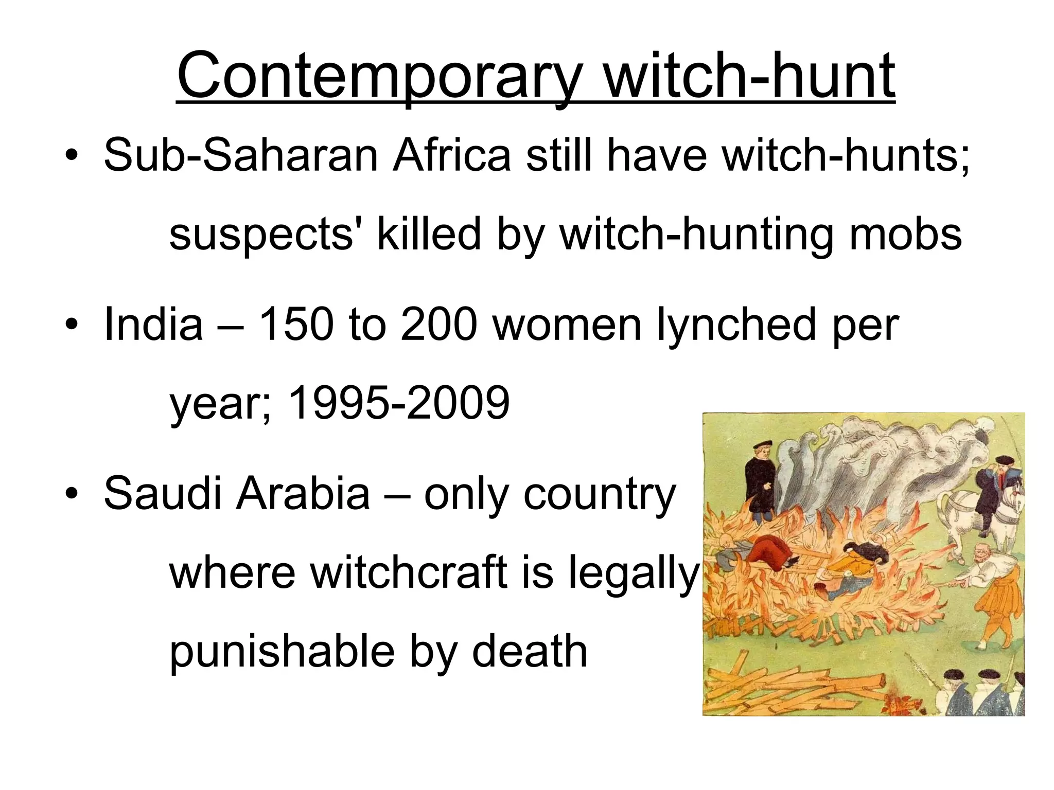 Of witch hunts | PPT