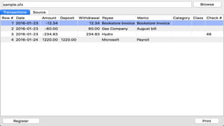 OFX2PDF (OFX to PDF Converter) | PDF