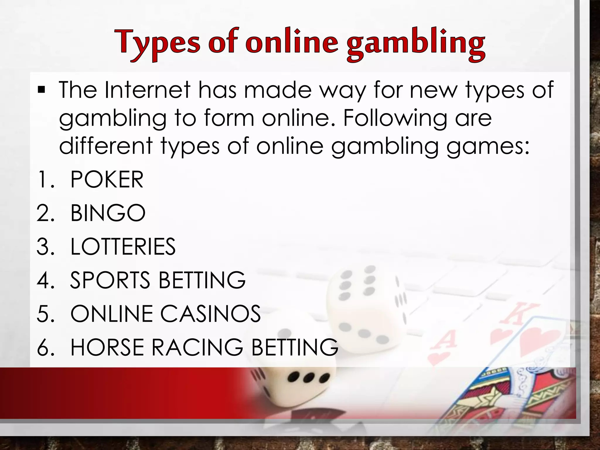 Online Gambling | PPTX