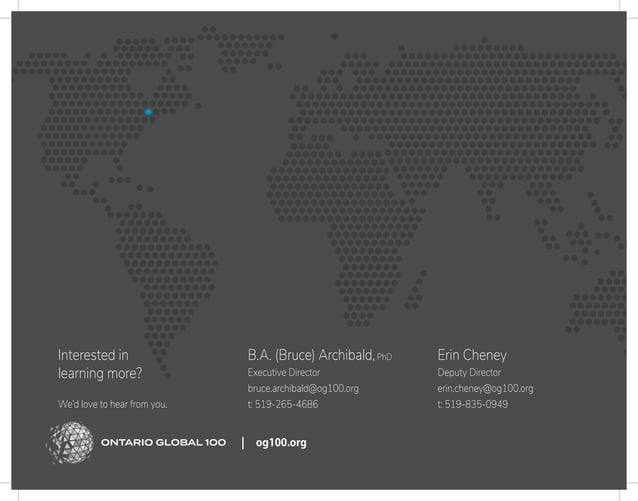 Ontario Global 100 - Organization Overview | PDF