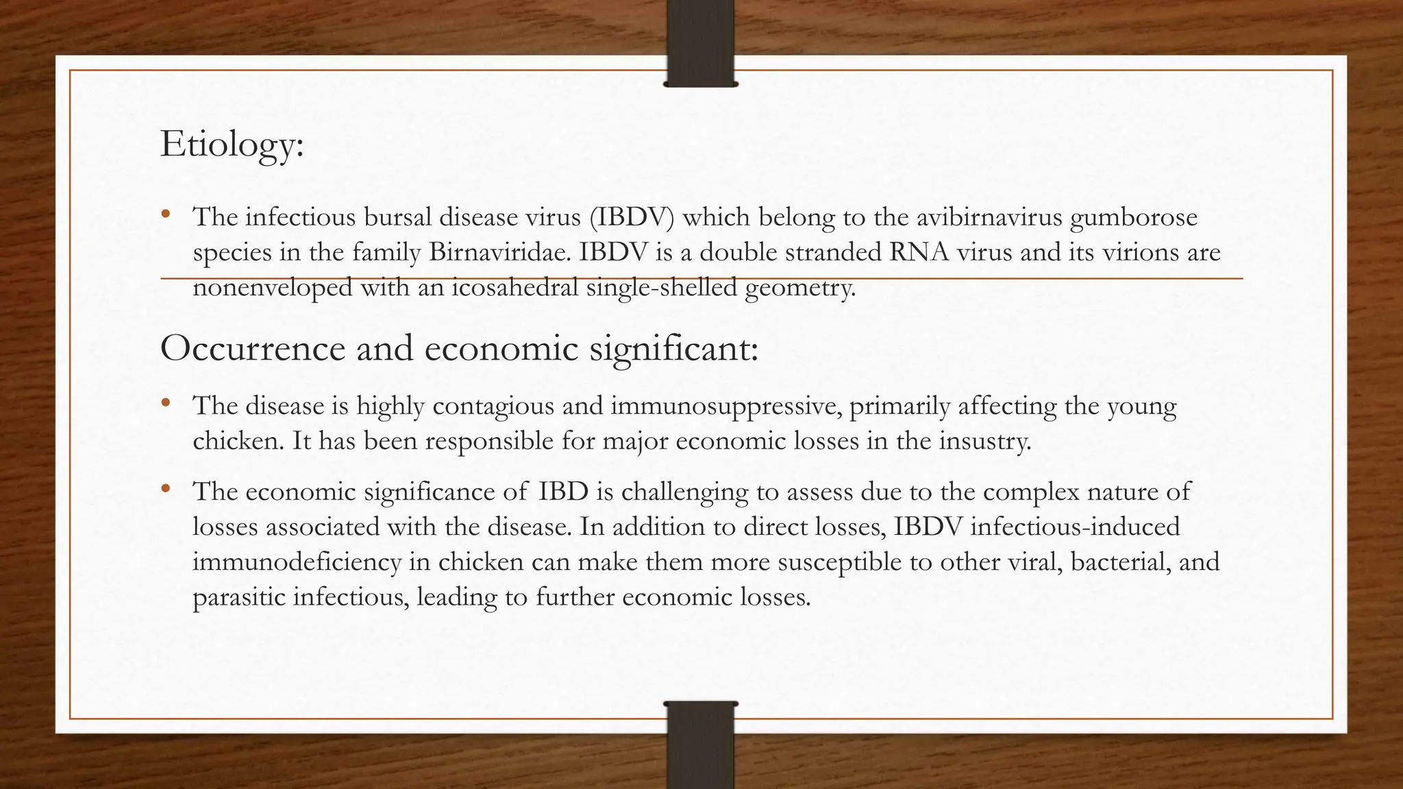 INFECTIOUS-BURSAL- a diseases of avians.pptx