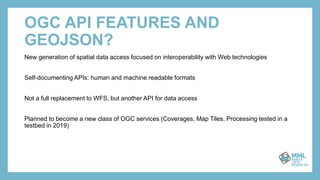 Ogc API features -pilottirajapinnat AU/SU-teemoista, Sampo Savolainen ja Lassi Lehto | PPT