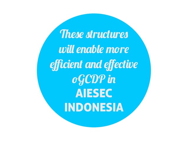 AIESEC Indonesia |1314| oGCDP Summer Structures | PDF | Business ...