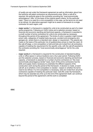 Ogc guidance on_framework_agreements_sept_08 | PDF