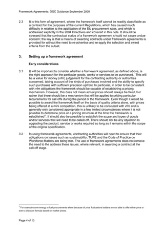 Ogc guidance on_framework_agreements_sept_08 | PDF