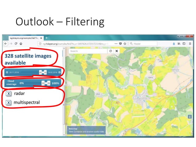 Team 1: Easy-to-Use Satellite Images Discovery in a Map Viewer | PPT