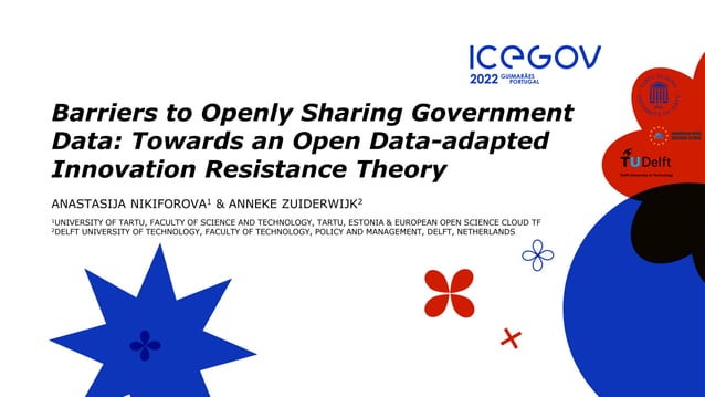 Barriers to Openly Sharing Government Data: Towards an Open Data ...