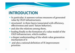 Open Data Infrastructures Evaluation Framework using Value Modelling | PPT
