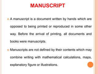 Manuscript magazines | PPT