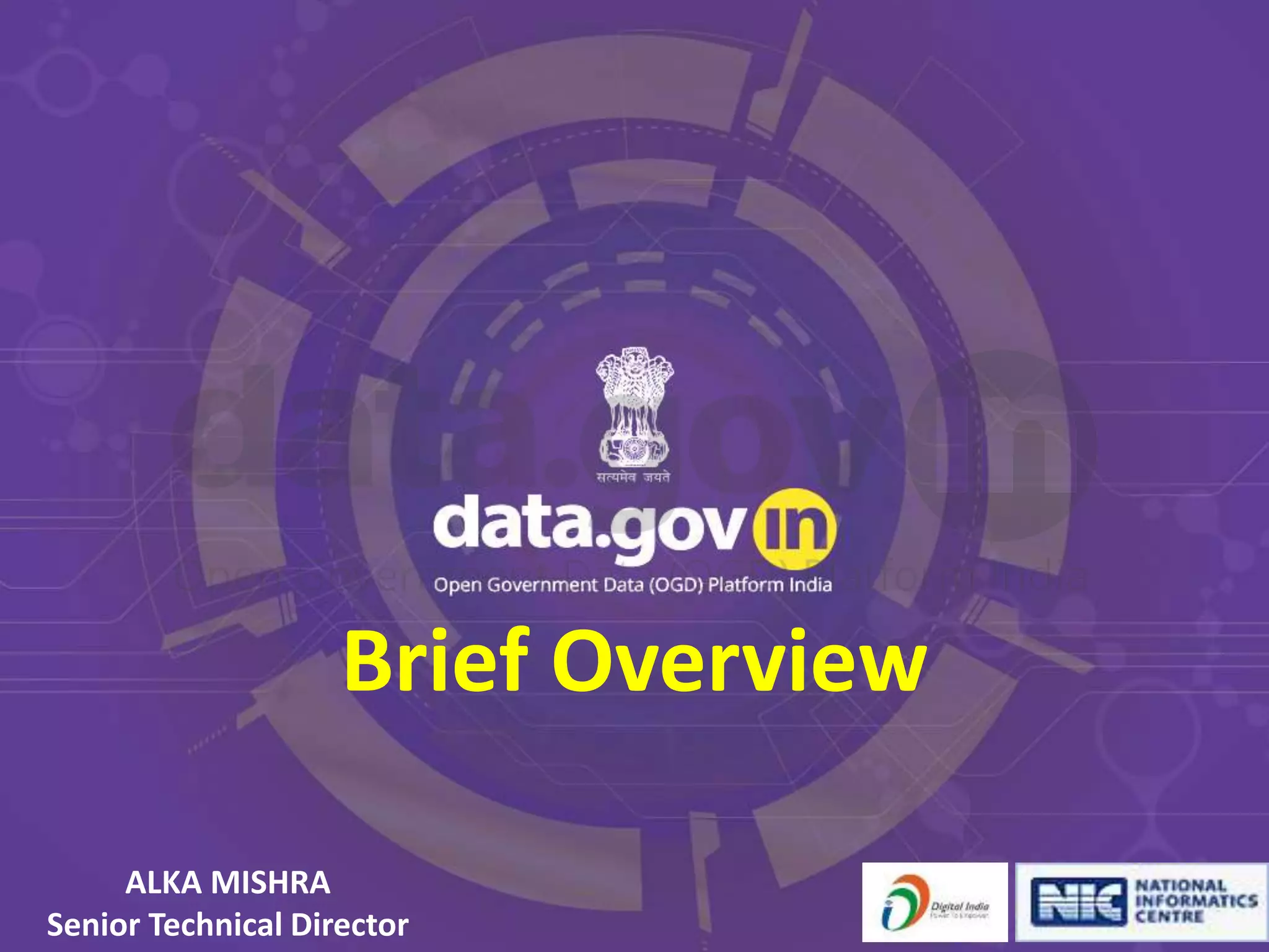 Over View of Open Government Data Platform India | PPT