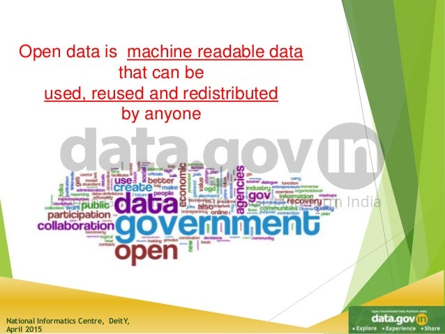 Open Government Data For Transparency And Innovation