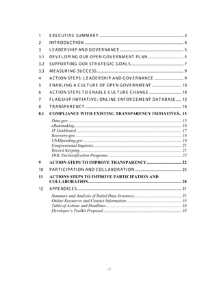 DOL Open Gov plan | PDF
