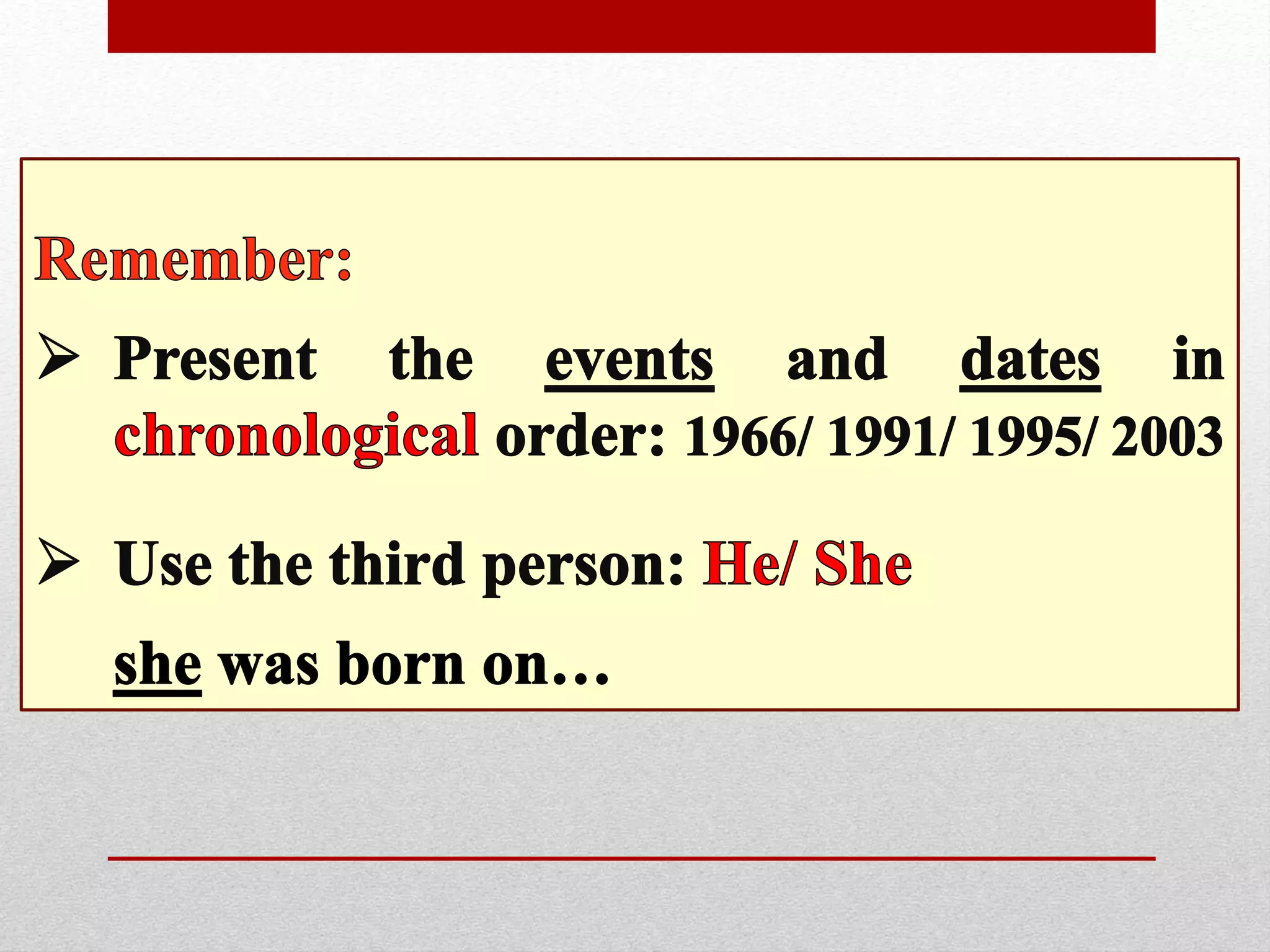 How to Write a Biographical Paragraph | PPTX