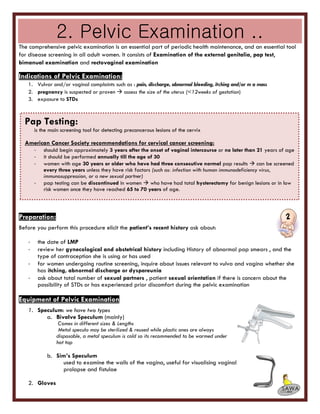 O&g examination | PDF