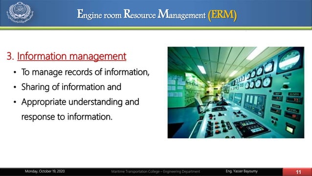 Engine room resource management | PPTX | Business | Business and Finance