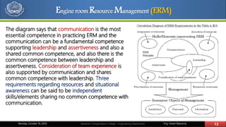 Engine room resource management | PPTX